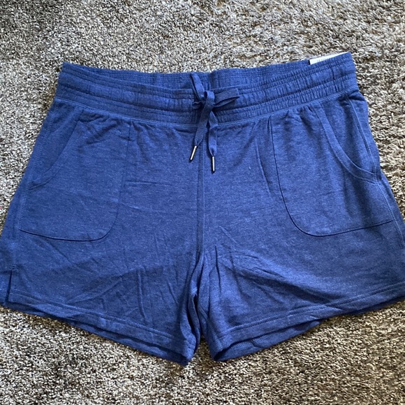 GAIAM | Shorts | Gaiam Yoga Warrior Shorts Medieval Blue Heather Sz L ...